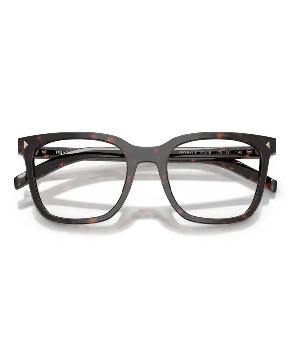 Prada Full Rim Pillow Shape Eyeglasses - Root Tortoise