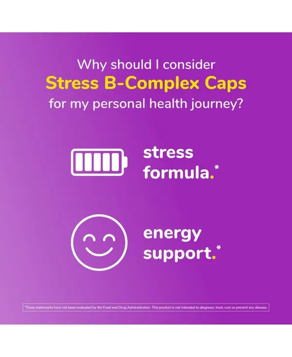 TWINLAB Stress B-complex Caps Energy Support Supplement With Vitamin B12 And B6-250 Capsules