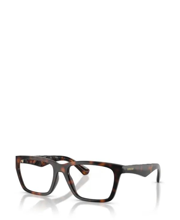 Burberry Full Rim Square Eyeglasses - Dark Havana