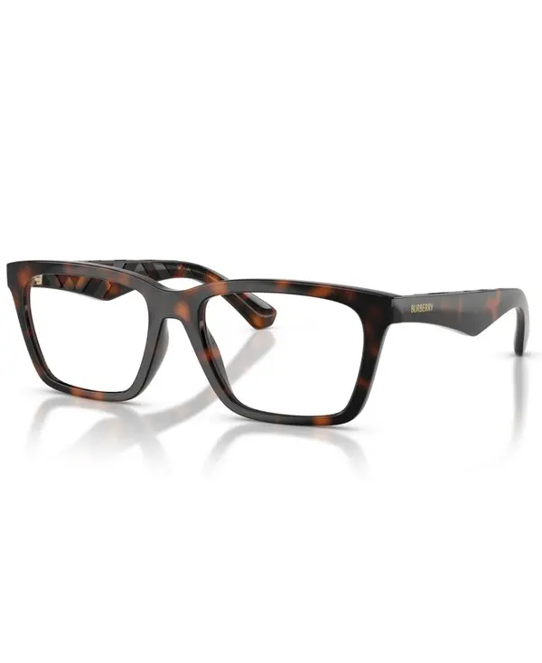 Burberry Full Rim Square Eyeglasses - Dark Havana