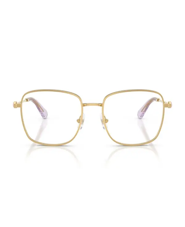 SWAROVSKI Square Full Rim Eyeglasses - Gold