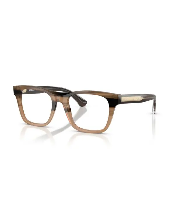 Burberry Eyeglasses Square Frame - Striped Beige