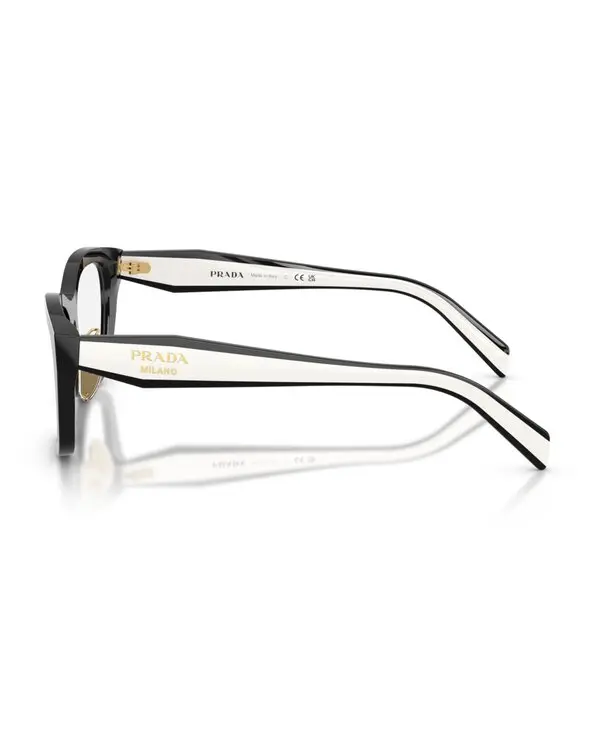 Prada Irregular Eyeglasses - Black