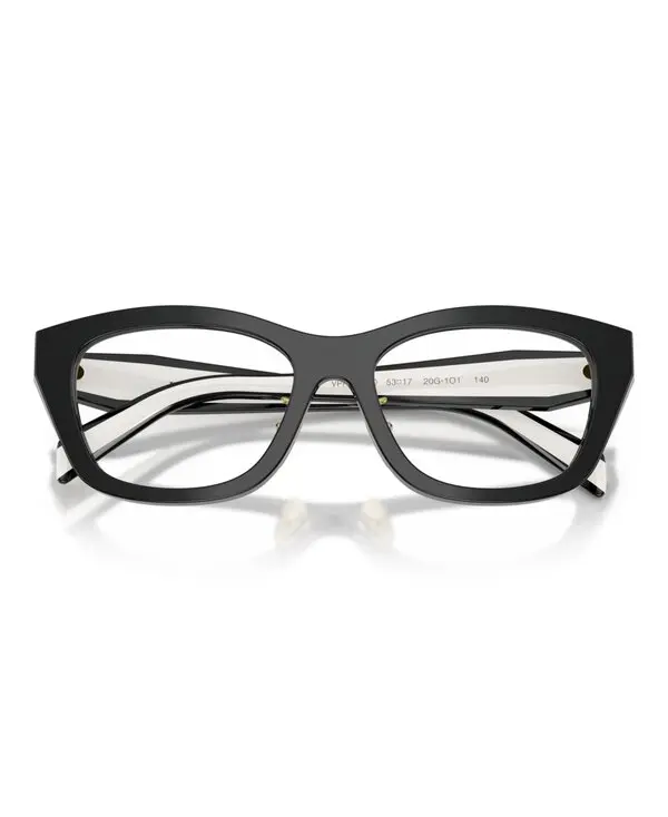 Prada Irregular Eyeglasses - Black