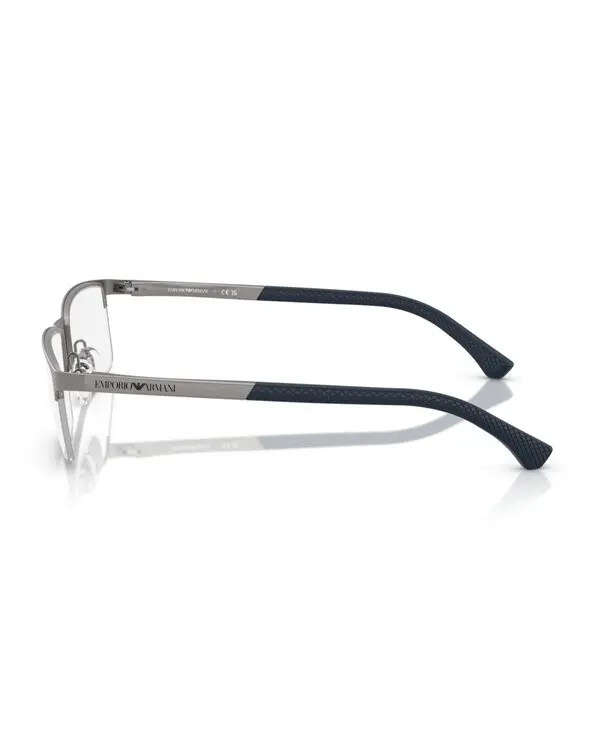 Emporio Armani Rectangle Eyeglasses - Matte Gunmetal