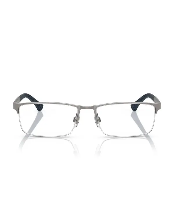 Emporio Armani Rectangle Eyeglasses - Matte Gunmetal