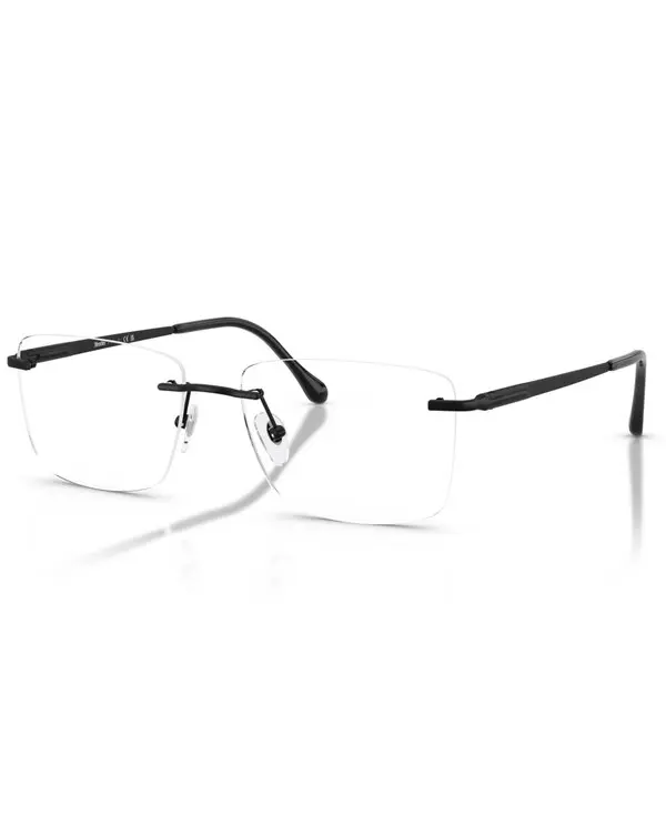 SFEROFLEX Square Eyeglasses - Matte Black