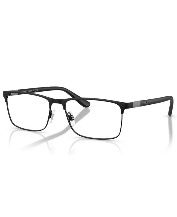 Polo Ralph Lauren Rectangle Eyeglasses - Matte Black