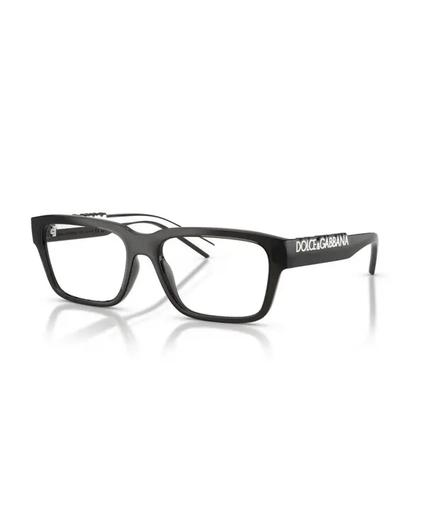 Dolce & Gabbana Rectangle Eyeglasses - Transparent Dark Grey