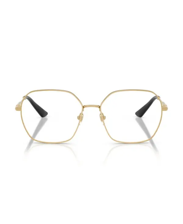 Versace Square Frame Eyeglasses - Gold
