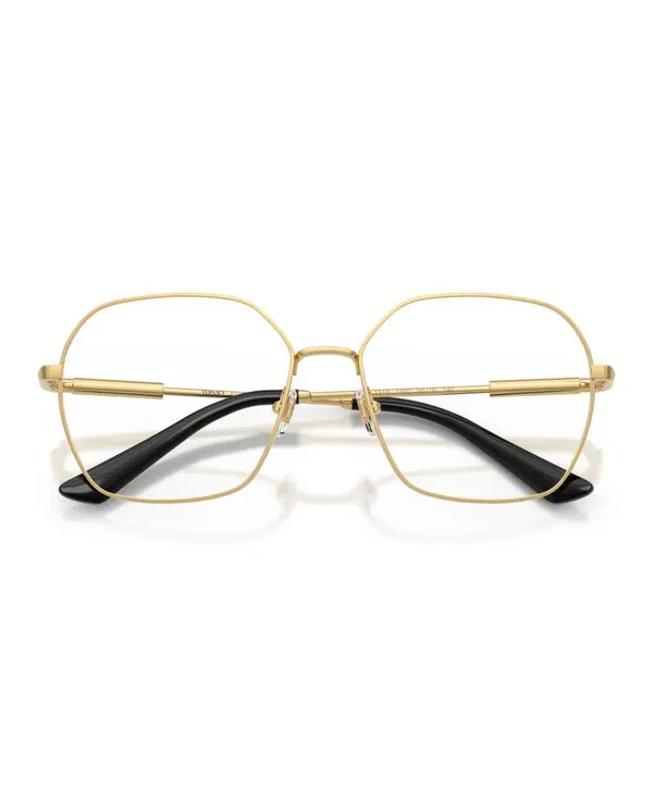 Versace Square Frame Eyeglasses - Gold