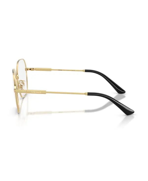 Versace Square Frame Eyeglasses - Gold
