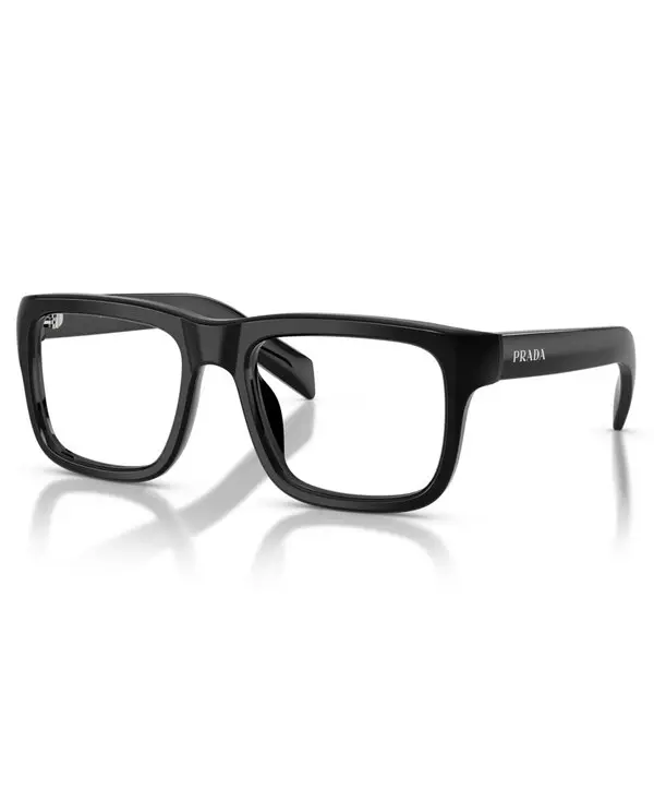 Prada Rectangle Full Rim Eyeglasses - Black
