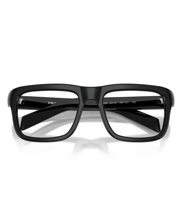 Prada Rectangle Full Rim Eyeglasses - Black