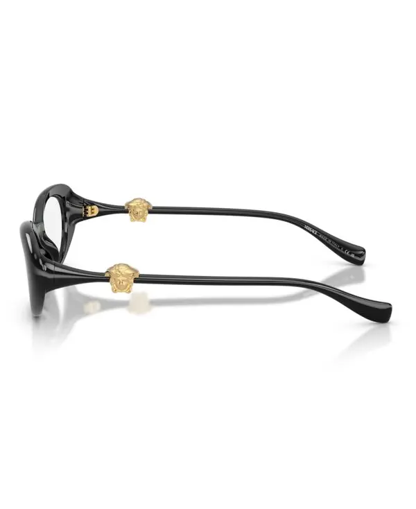 Versace Round Eyeglasses - Black