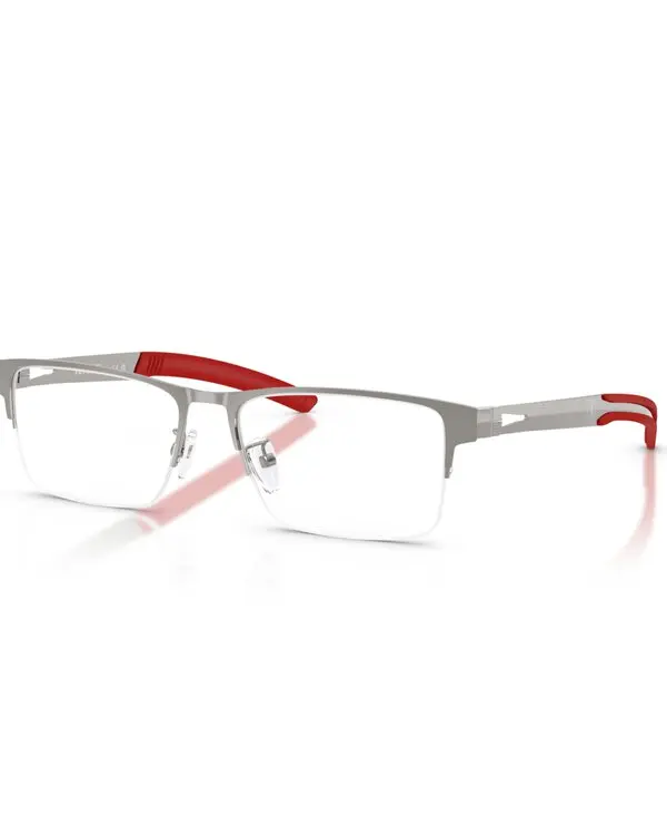 SCUDERIA FERRARI Rectangle Eyeglasses - Gunmetal Matte