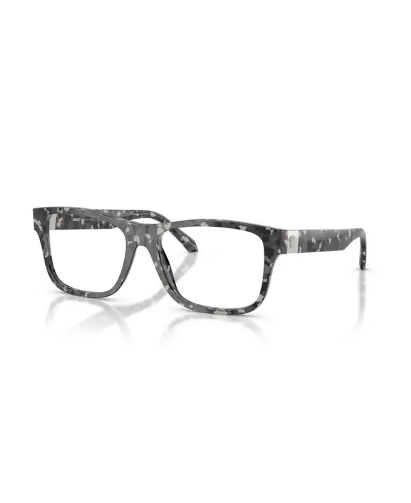 Versace Square Eyeglasses - Tortoise Grey Black