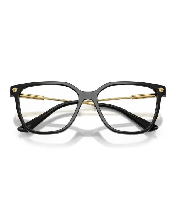 Versace Square Frame Eyeglasses - Black
