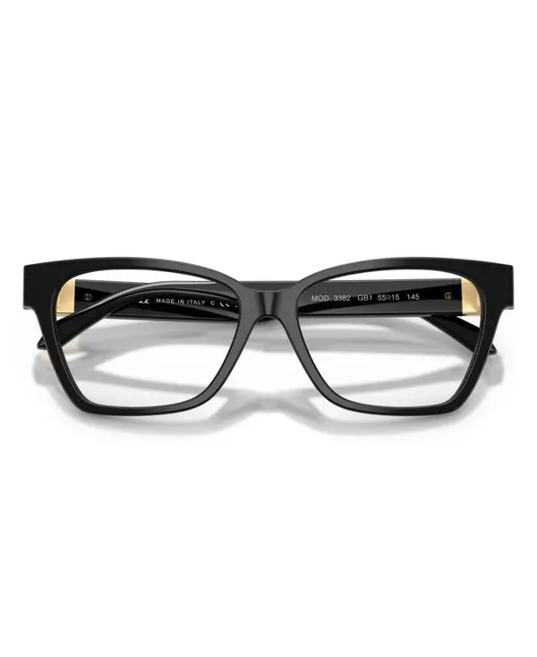 Versace Cat Eye Eyeglasses - Black