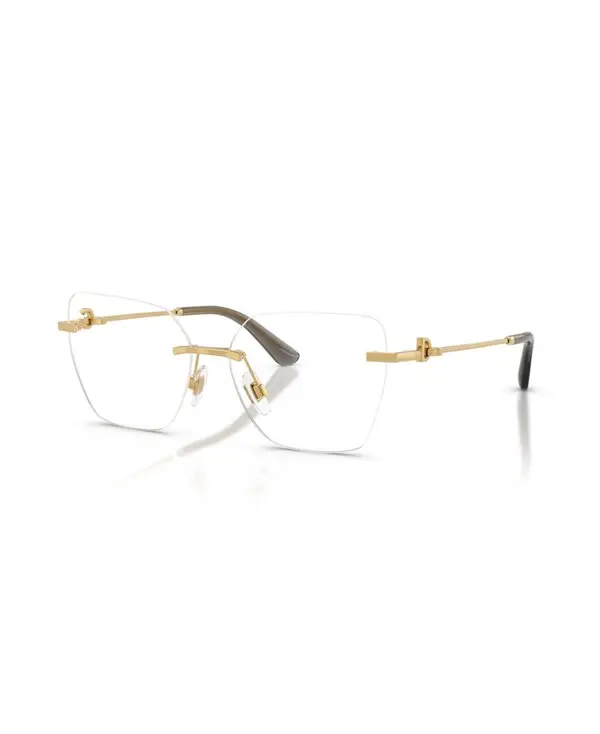 Dolce & Gabbana Rimless Cat Eye Eyeglasses - Gold