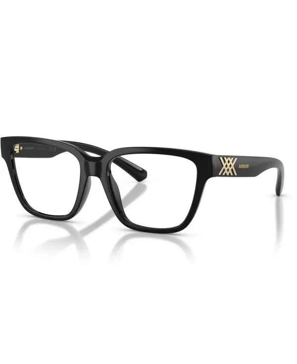 Burberry Full Rim Square Frame Eyeglasses - Black