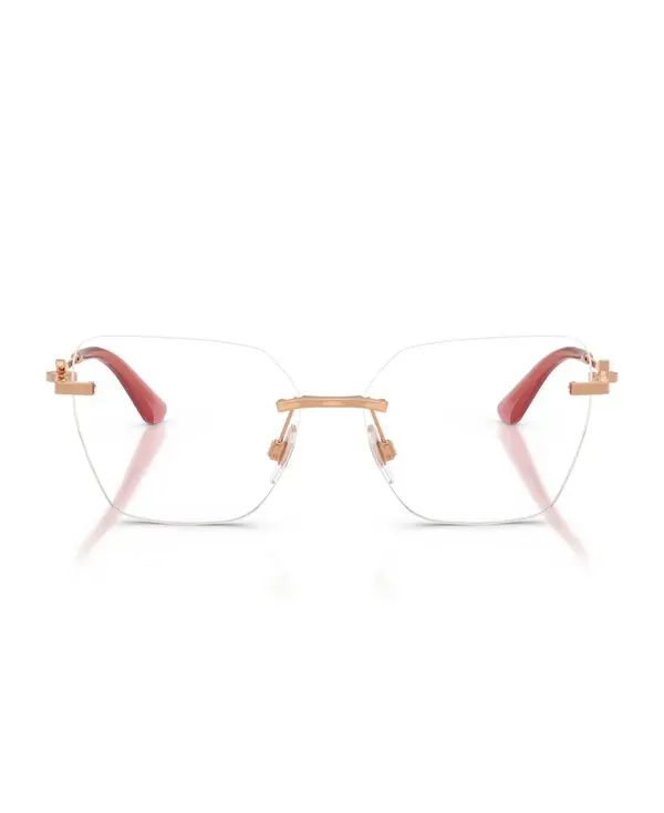 Dolce & Gabbana Cat Eye Eyeglasses - Rose Gold