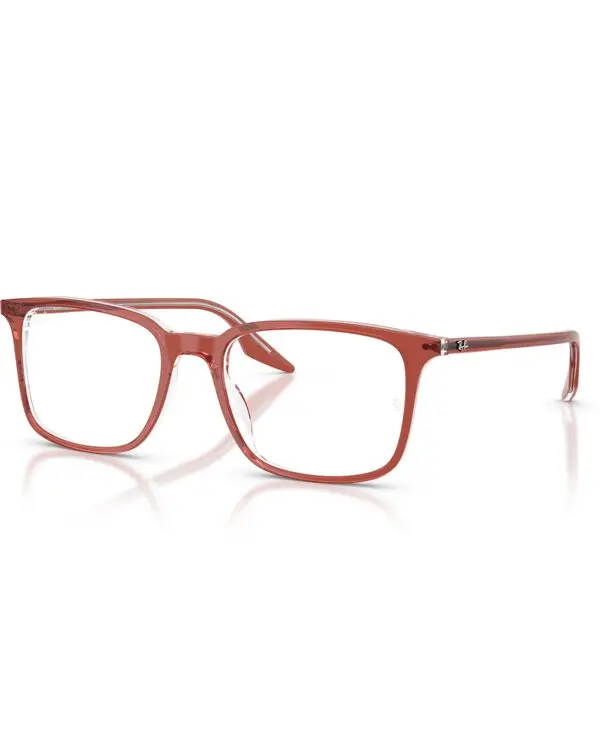 Ray-ban Rectangle Eyeglasses - Brown Transparent