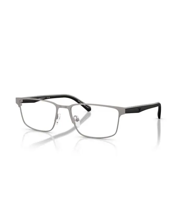 Emporio Armani Square Eyeglasses - Matte Gunmetal