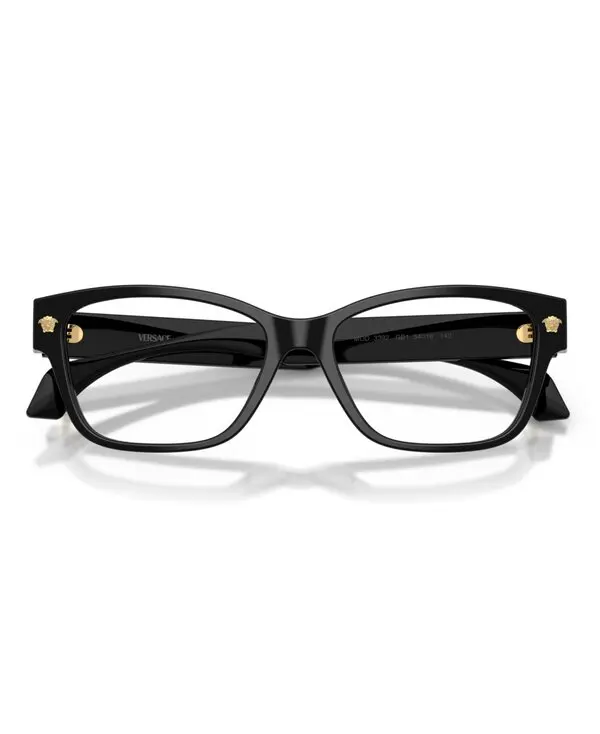 Versace Cat Eye Eyeglasses - Black