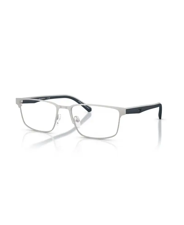 Emporio Armani Square Eyeglasses - Matte Silver
