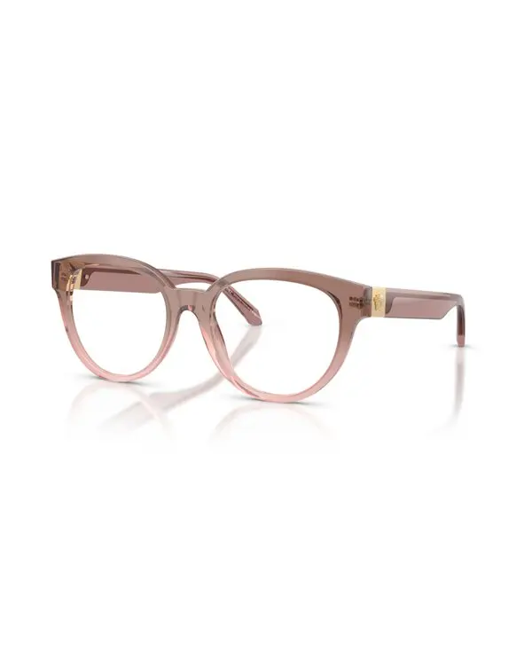 Versace Round Frame Eyeglasses - Brown Gradient Rose
