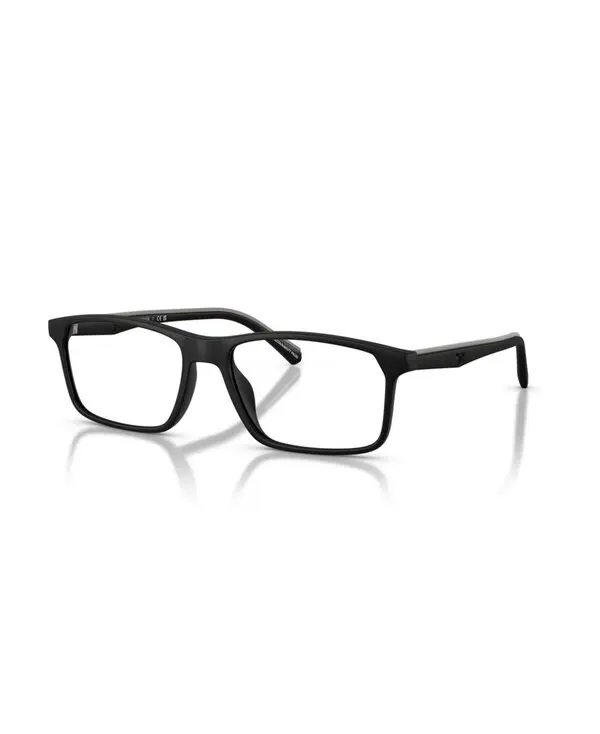Emporio Armani Square Eyeglasses - Matte Black