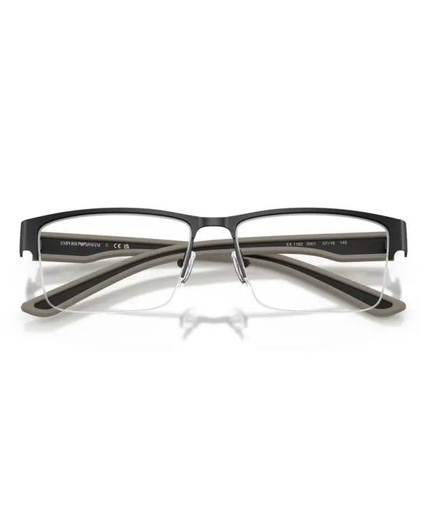Emporio Armani Rectangle Semi-rim Eyeglasses