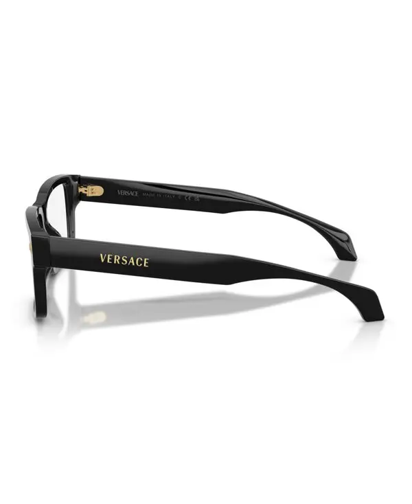 Versace Rectangle Eyeglasses - Black