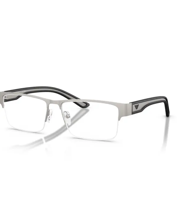 Emporio Armani Rectangle Eyeglasses - Rubber Gunmetal