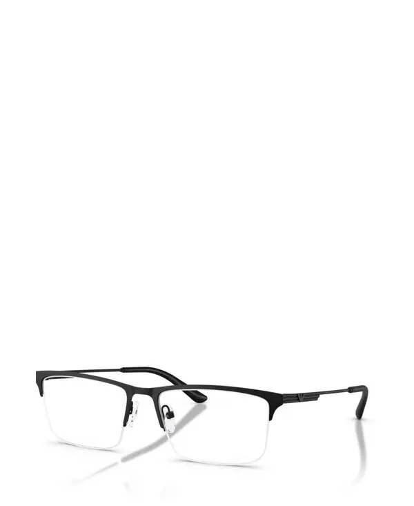 Emporio Armani Square Eyeglasses - Matte Black