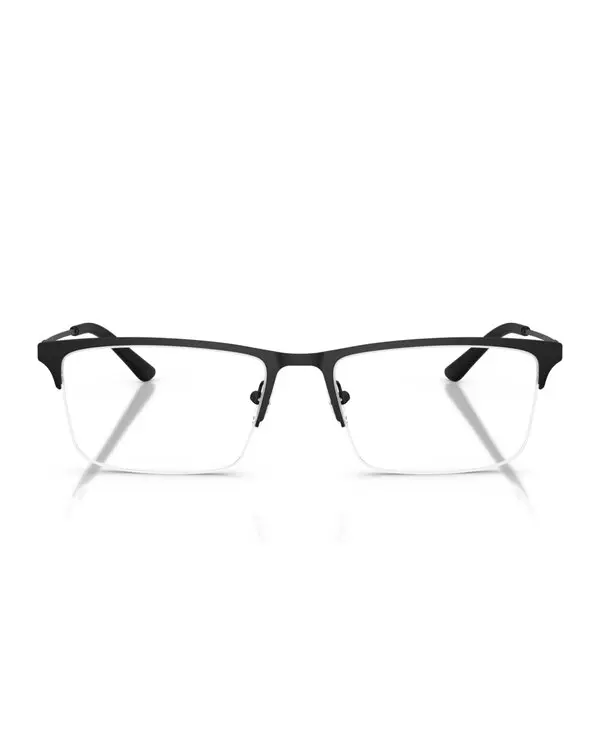 Emporio Armani Rectangular Half Rim Eyeglasses