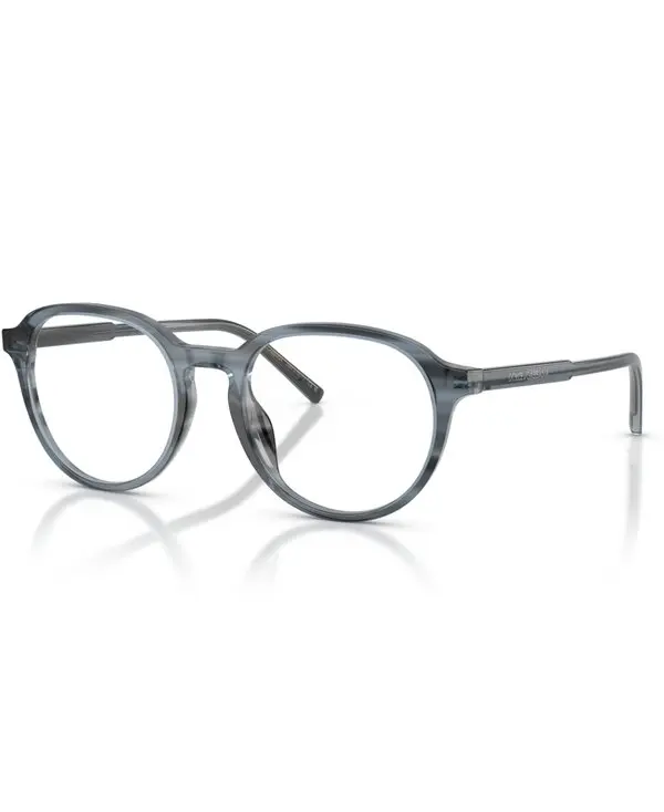 Dolce & Gabbana Phantos Eyeglasses - Blue On Striped Blue