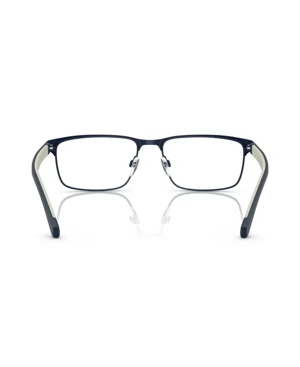 Emporio Armani Rectangle Full Rim Eyeglasses - Matte Blue