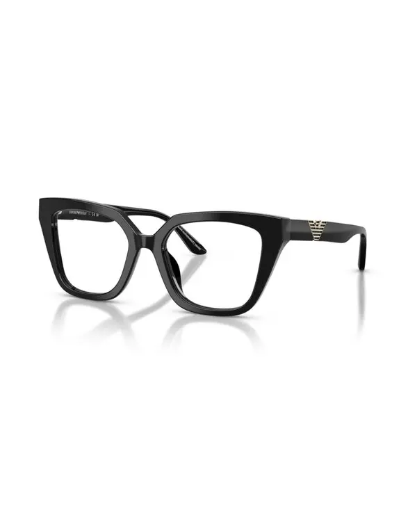 Emporio Armani Cat Eye Eyeglasses - Shiny Black