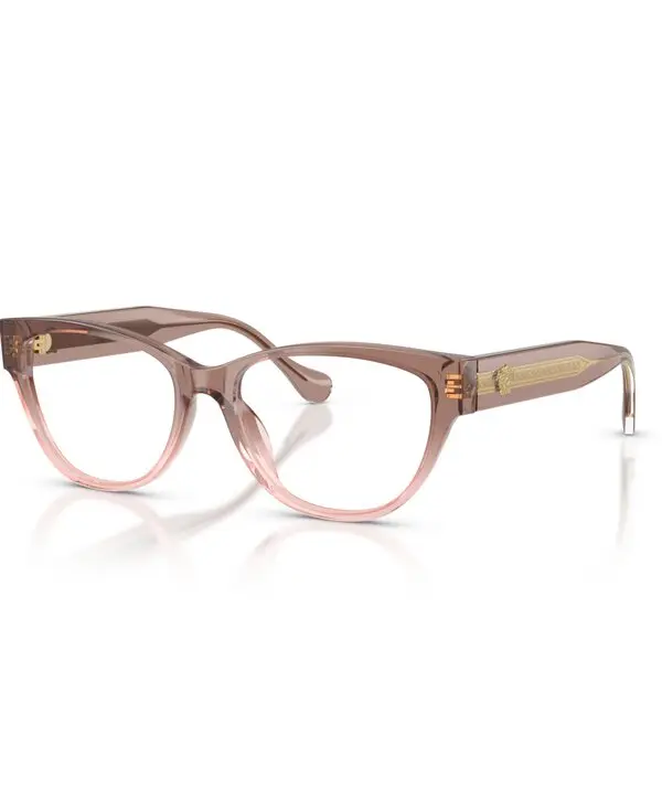 Versace Cat Eye Eyeglasses - Brown Spotted Blue