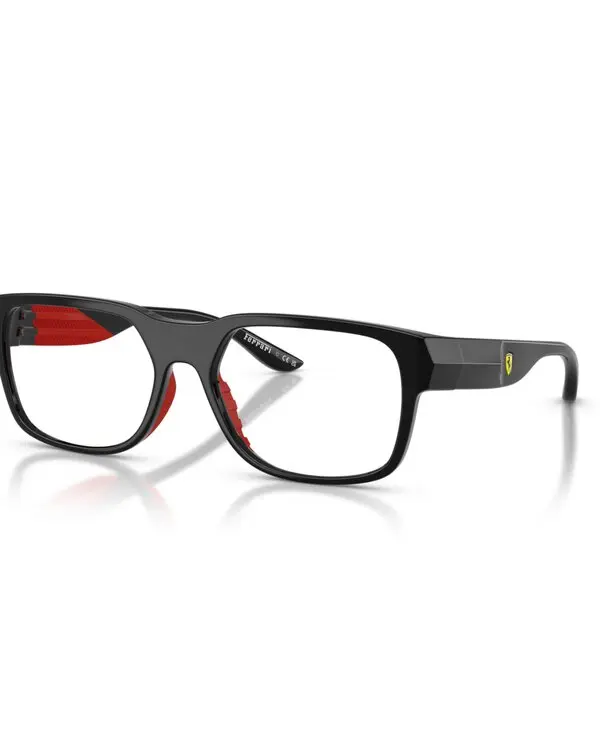 SCUDERIA FERRARI Square Eyeglasses - Black Shiny