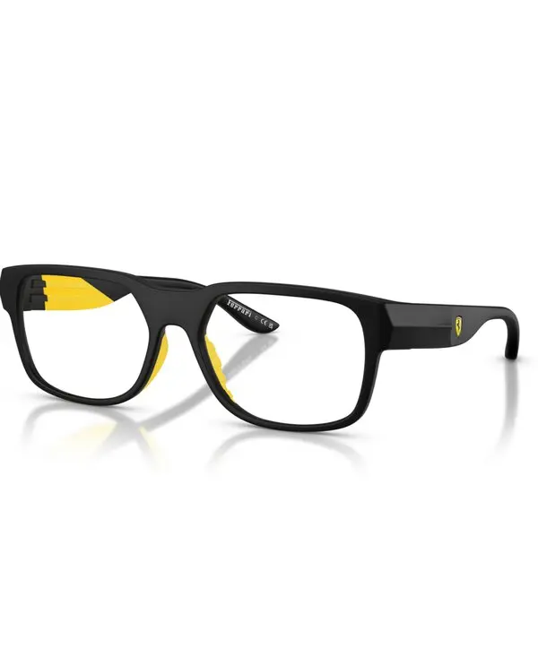 SCUDERIA FERRARI Square Frame Eyeglasses - Black Matte