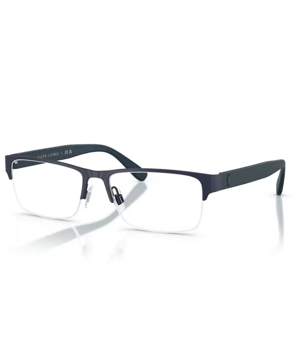 Polo Ralph Lauren Rectangle Eyeglasses - Matte Navy Blue