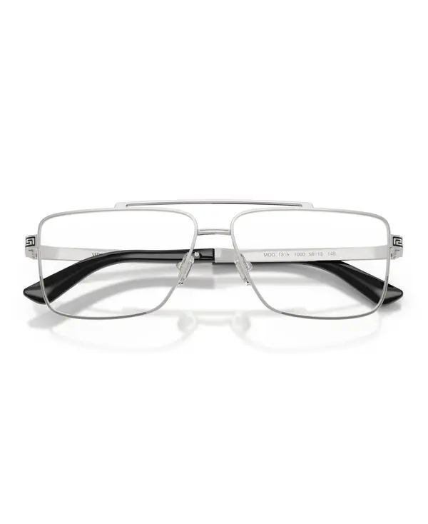 Versace Rectangle Eyeglasses - Silver