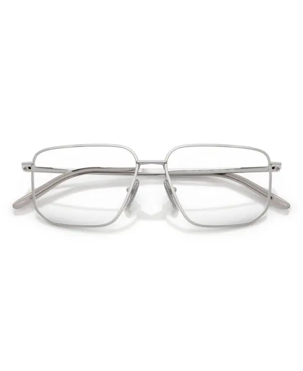 Prada Rectangular Full Rim Eyeglasses - Silver