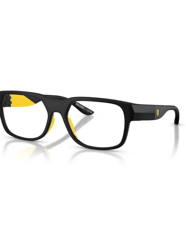 SCUDERIA FERRARI Irregular Acetate Eyeglasses - Black Matte