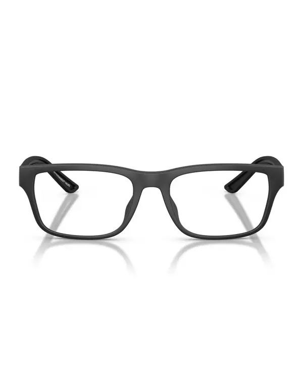 Emporio Armani Pillow Eyeglasses - Rubberized Matte Black