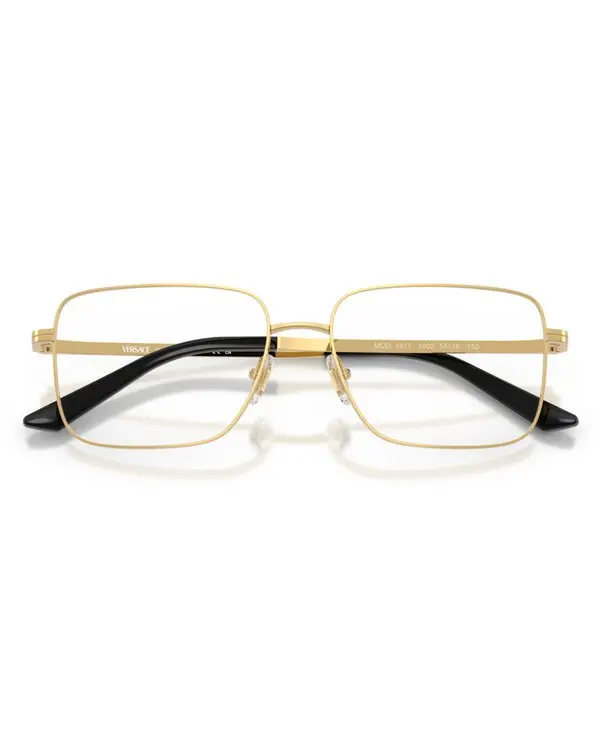 Versace Square Frame Eyeglasses - Gold