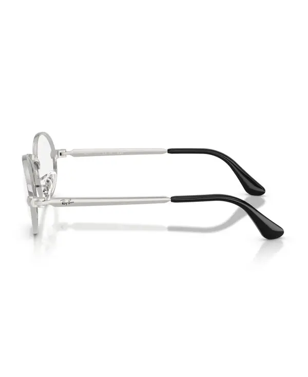 Ray-ban Oval Full Rim Eyeglasses - Silver